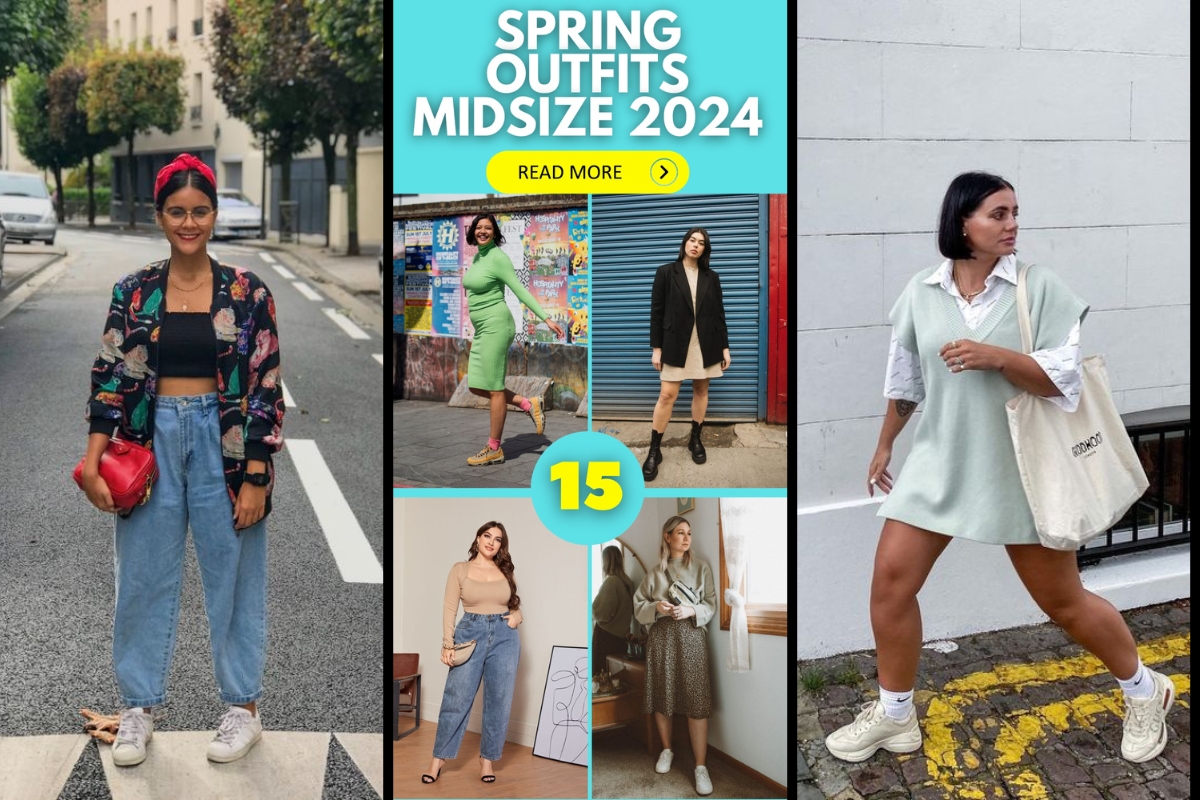 Chic Spring Outfits 2024 for Midsize Women - Style & Comfort