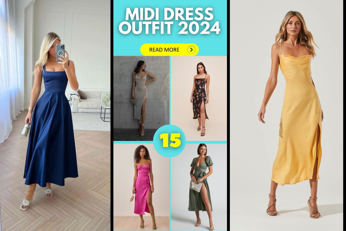 Stylish 2024 Midi Dress Trends: Classy to Casual Looks