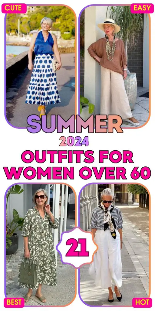 Chic Summer Outfits: Stylish Women Over 60 Embrace the Heat