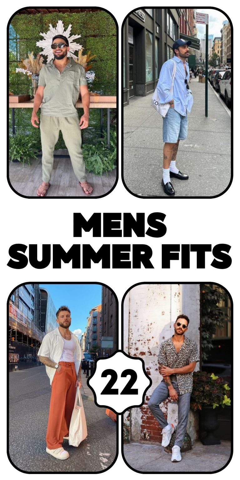 22 Mens Summer Fits: Streetwear, Casual, and Beach Outfits for 2024