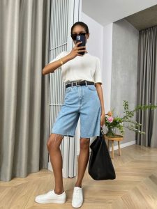 Long Shorts for Women: 23 Ideas for Cute Outfits, Styling, and Fashion Tips