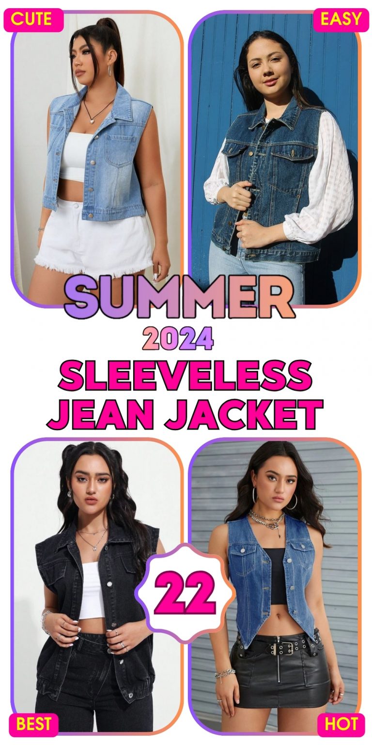 22 Ideas to Style Your Sleeveless Jean Jacket: Summer, Fall, Winter & More