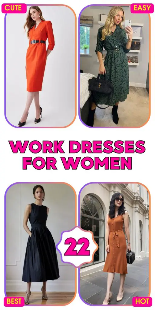 22 Chic Work Dresses for Women: Office, Smart Casual, and Professional ...