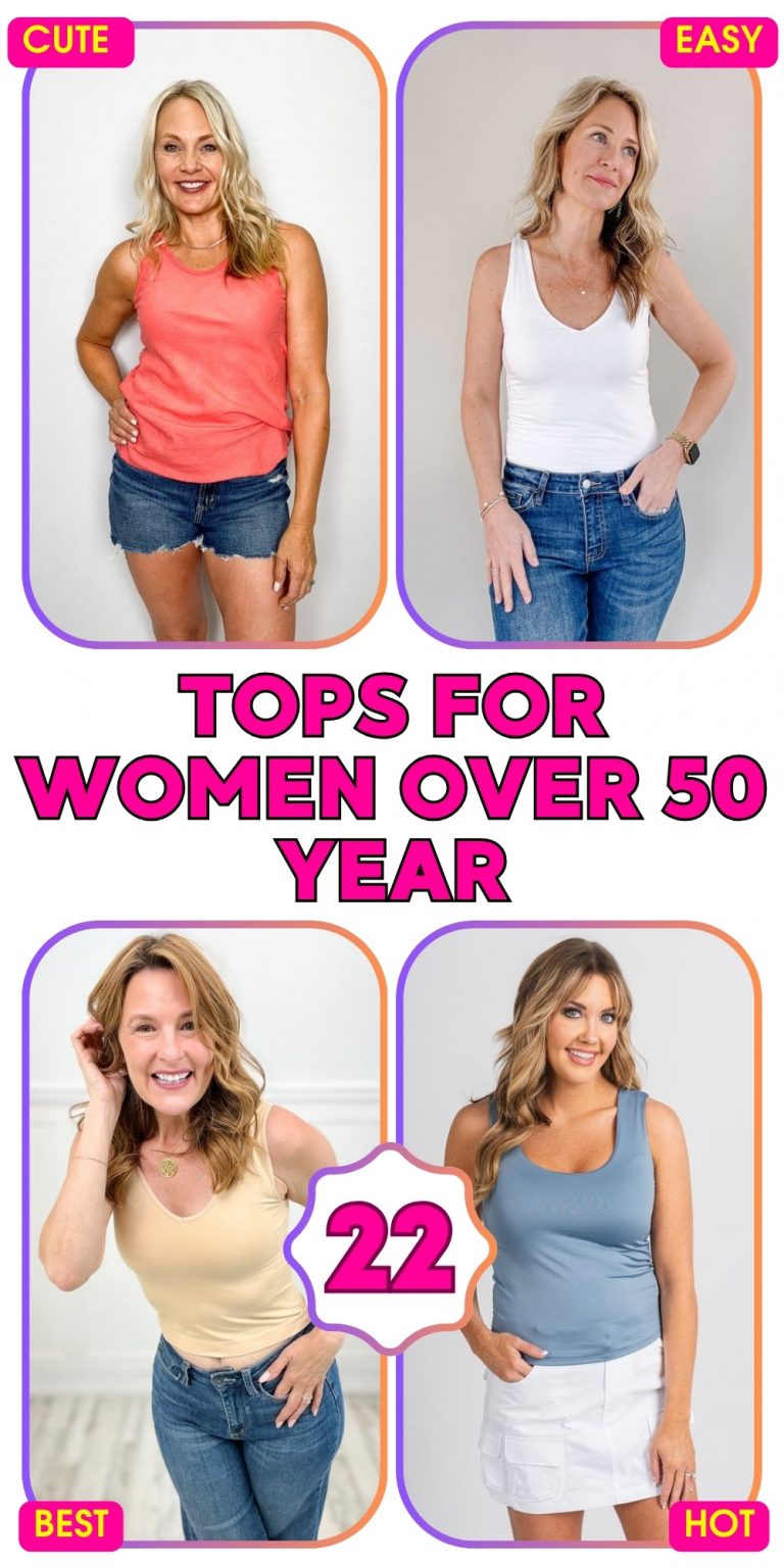 22 Ideas for Trendy Tops for Women Over 50 Year: Summer, Boho, Tank ...