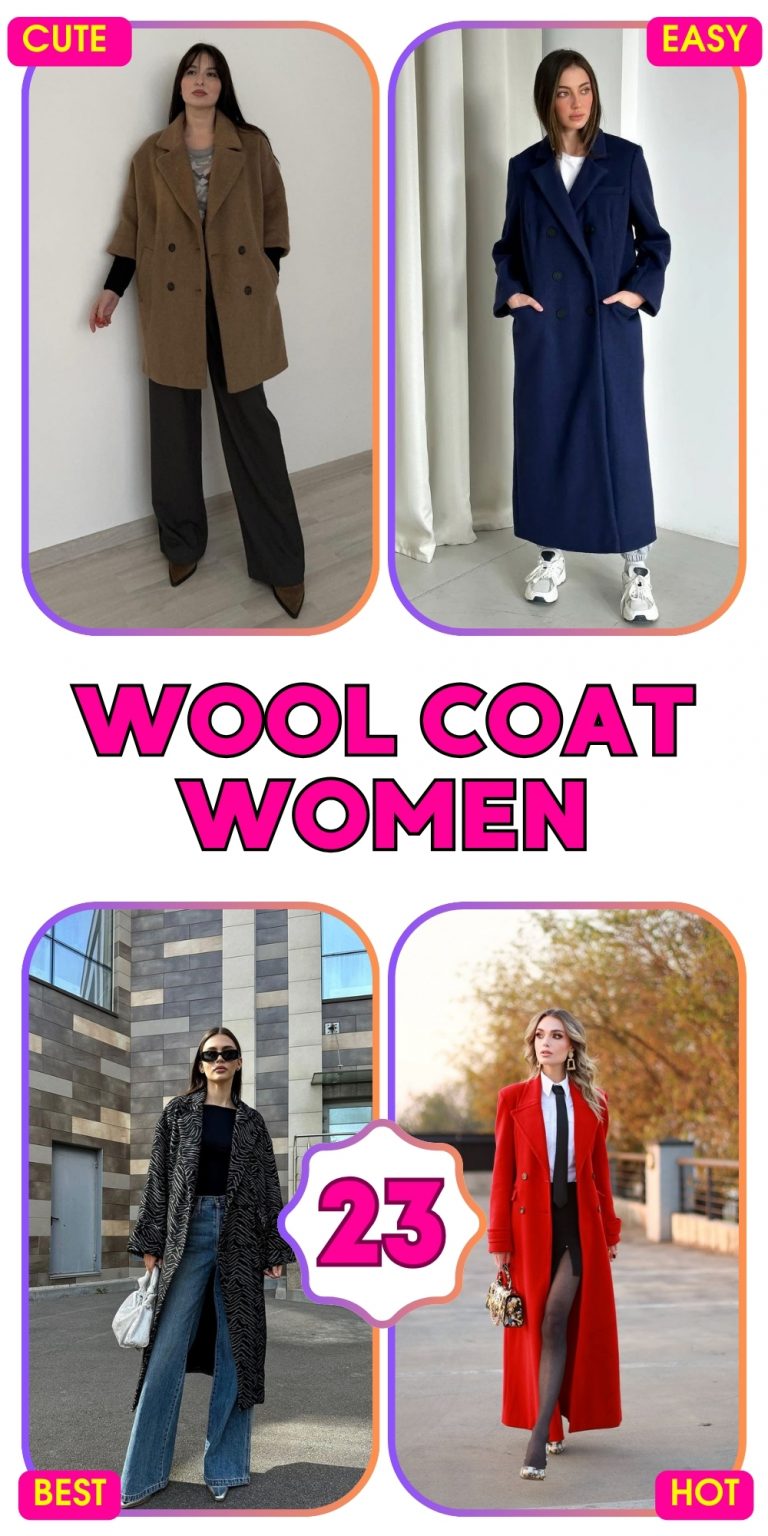 Discover 23 Best Wool Coat Women Outfit Ideas for Winter 2024: Short ...