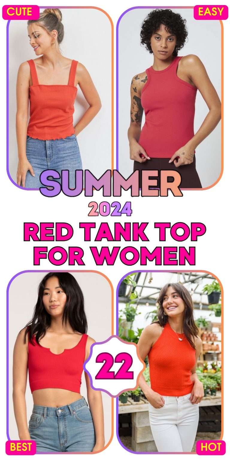 Versatile Red Tank Tops for Women – 22 Stylish Ideas to Elevate Your Look