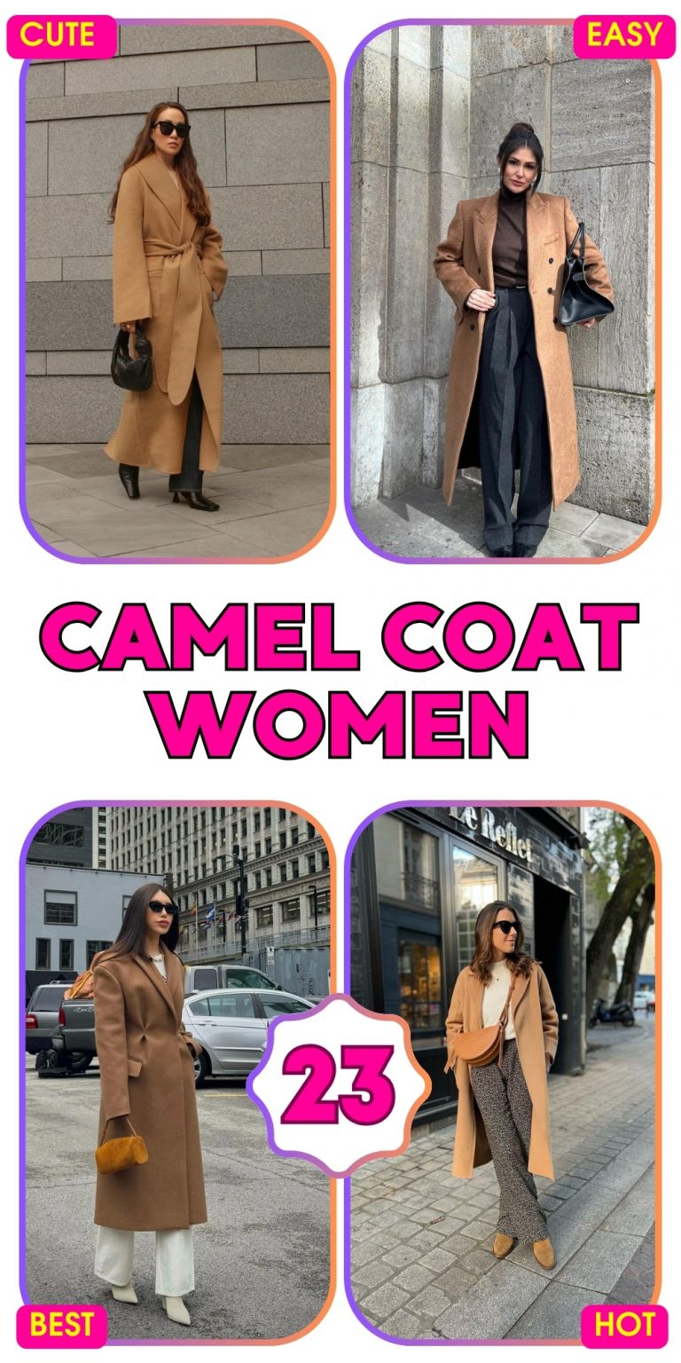23 Stylish Ideas for Camel Coat Women - Wool, Long, Double Breasted ...
