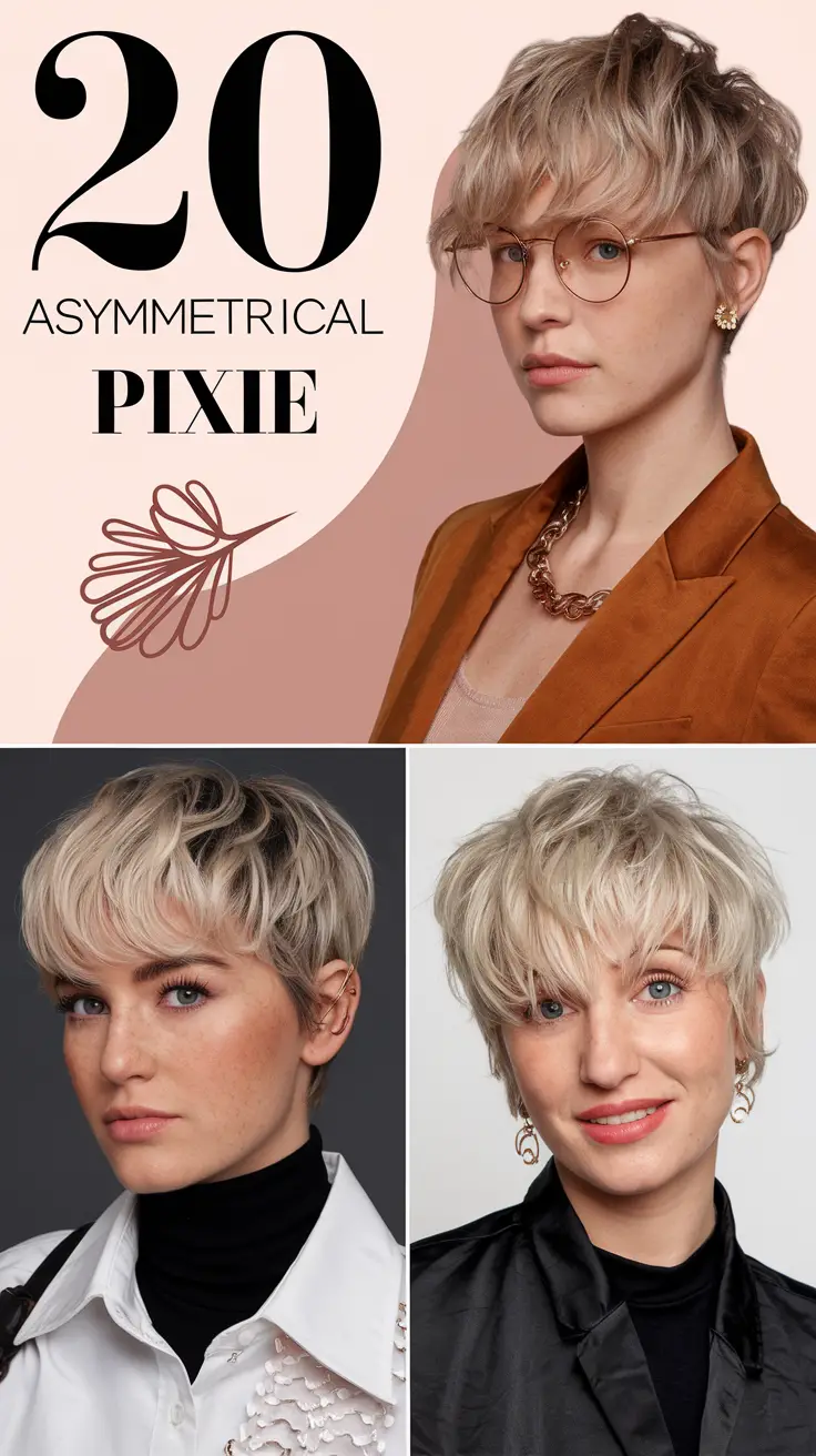 Asymmetrical Pixie 2025: 20 Edgy Hairstyles with Undercuts and Bangs
