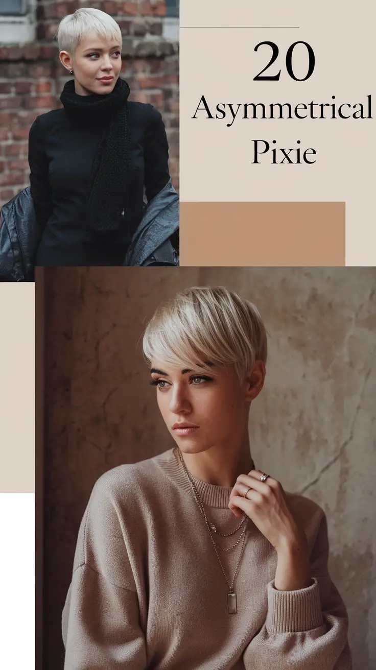 Asymmetrical Pixie 2025: 20 Edgy Hairstyles with Undercuts and Bangs
