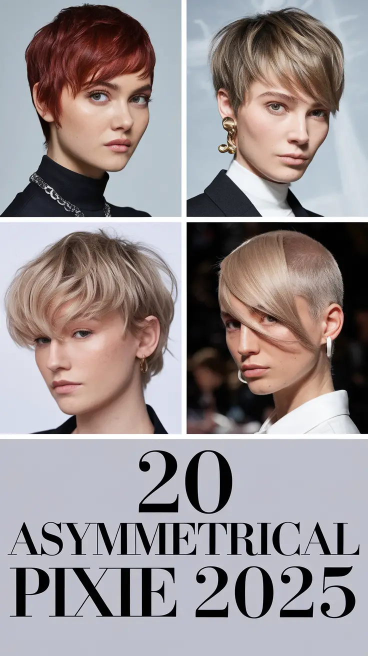 Asymmetrical Pixie 2025: 20 Edgy Hairstyles with Undercuts and Bangs