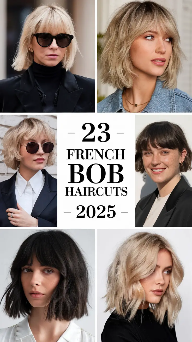 French Bob Haircuts 2025: 23 Ideas for Short, Curly, and Classic Styles ...
