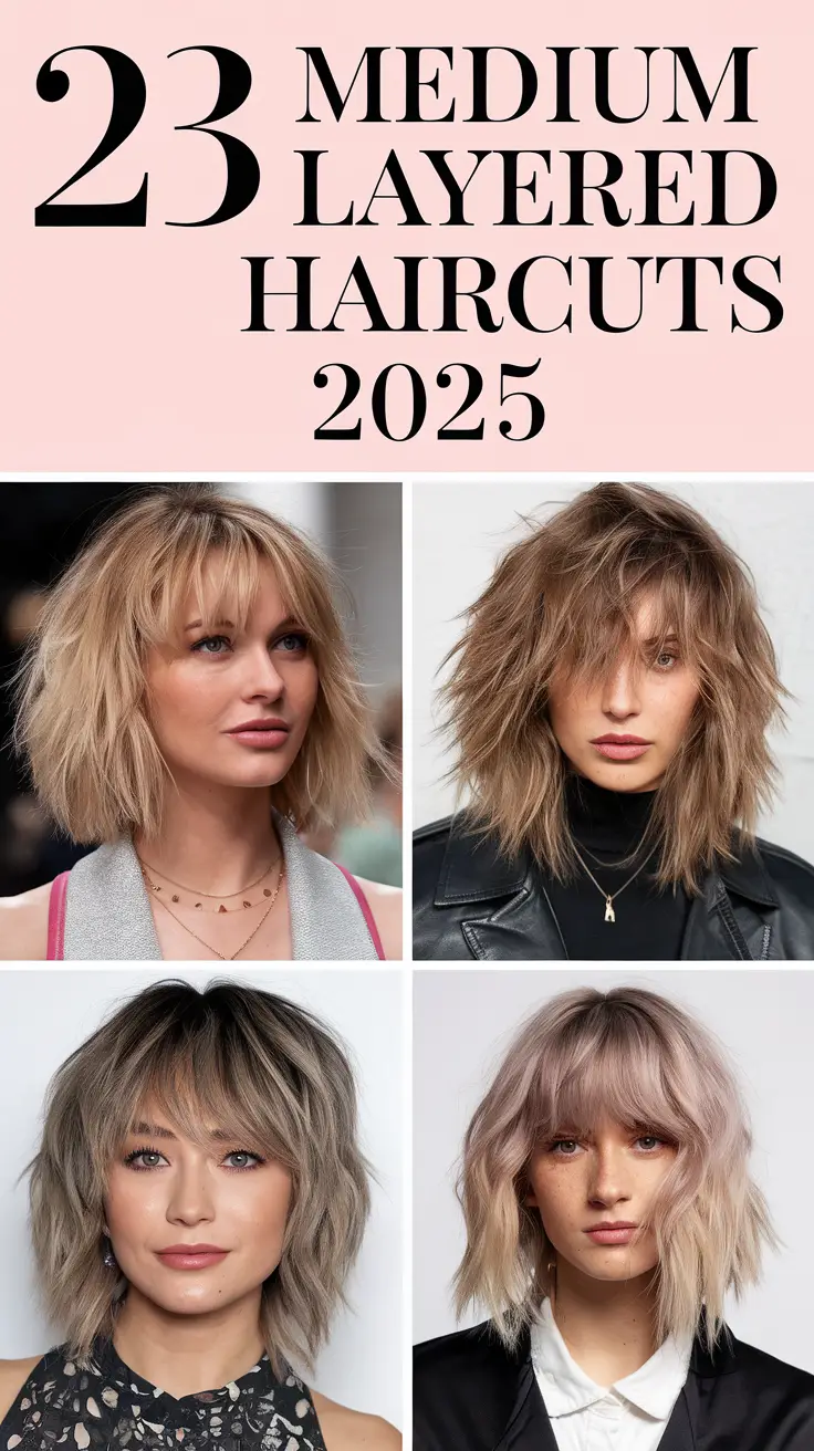 Medium Layered Haircuts 2025 - 23 Stunning Ideas for Women. Thick, or ...