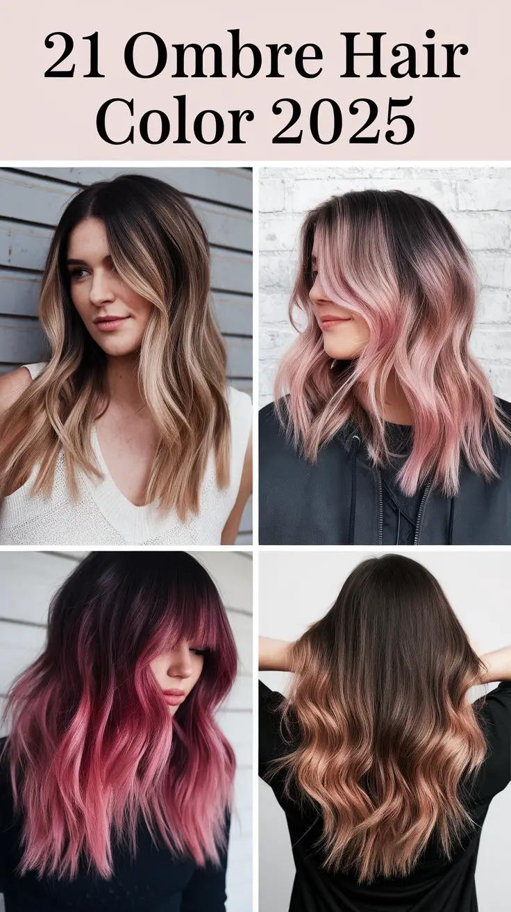Ombre Hair Color 2025: 21 Stunning Ideas for Brunettes, Blondes, and ...