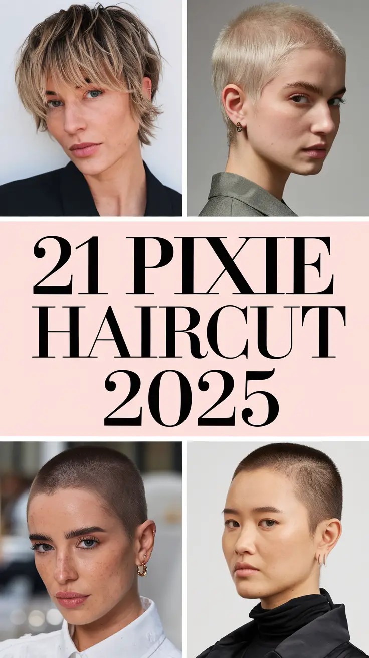 21 Modern Pixie Haircut Ideas for 2025 – Cute, Curly, Blonde & Sassy ...