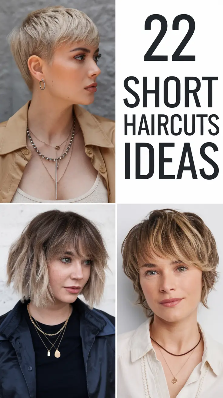 22 Short Haircuts Ideas 2025 for Women: Bangs, Wavy, Straight, and ...