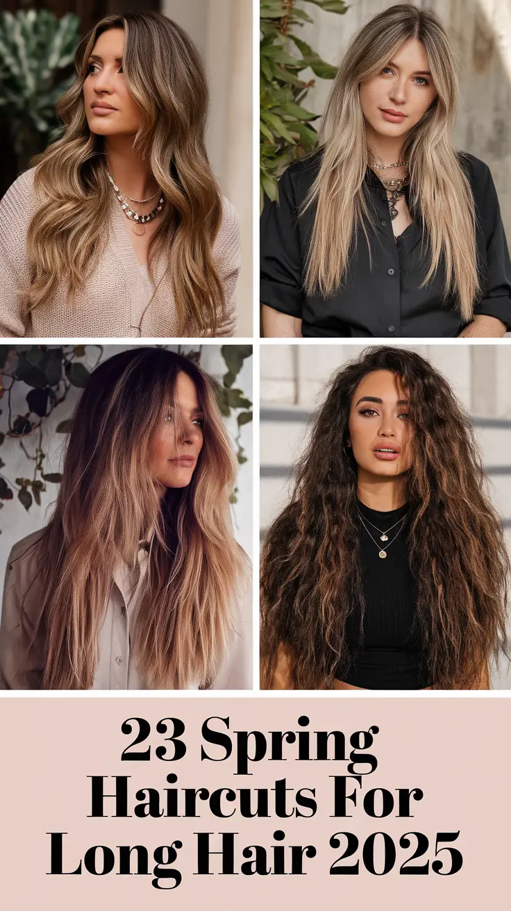 Spring Haircuts for Long Hair 2025: 23 Trendy Ideas with Layers, Bangs ...