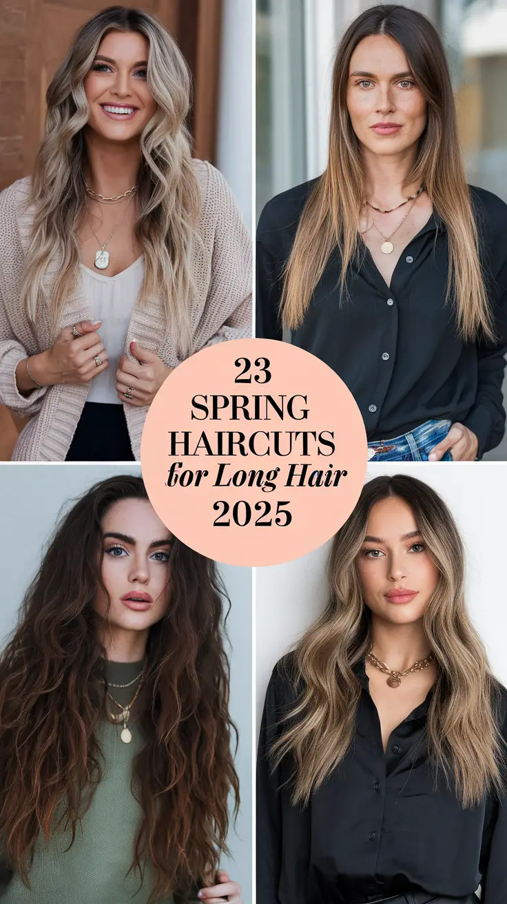 Spring Haircuts for Long Hair 2025: 23 Trendy Ideas with Layers, Bangs ...