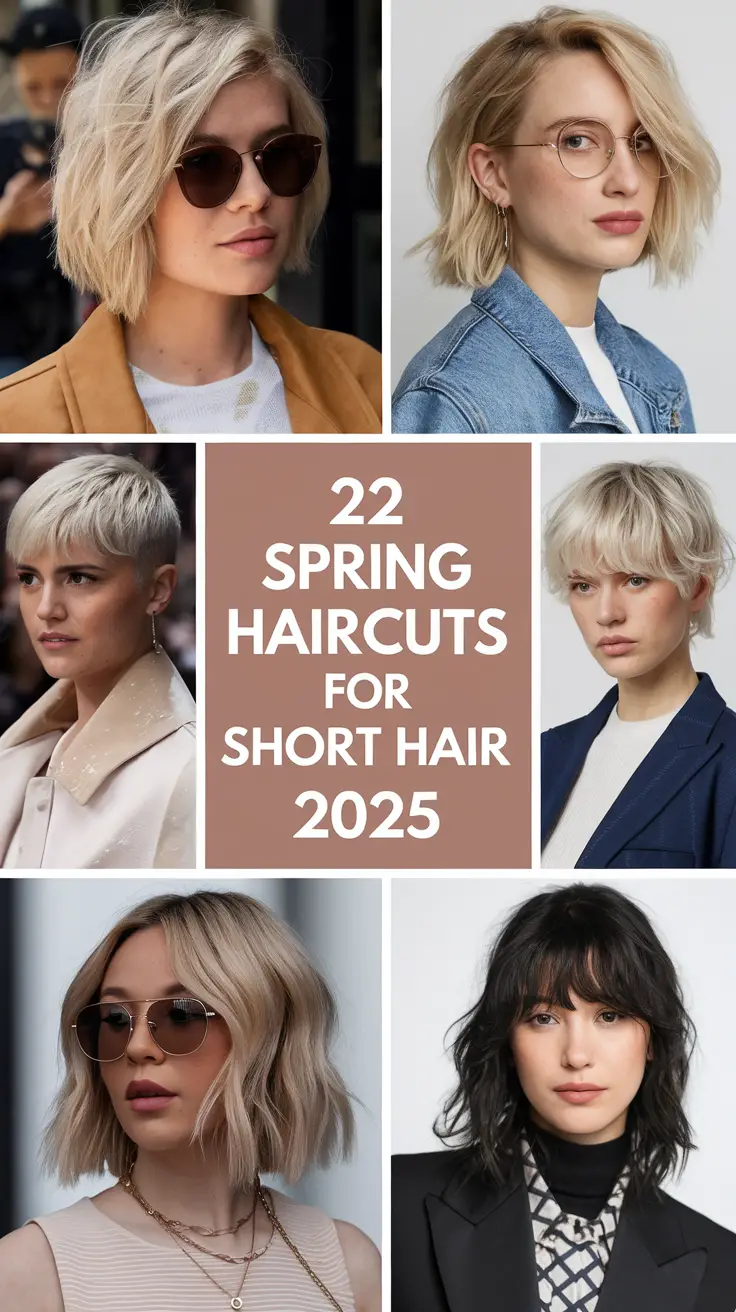 22 Best Spring Haircuts for Short Hair 2025 – Bob, Wolfcut, and Trendy ...