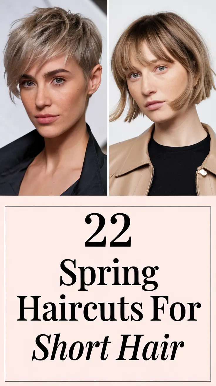 22 Best Spring Haircuts for Short Hair 2025 – Bob, Wolfcut, and Trendy ...
