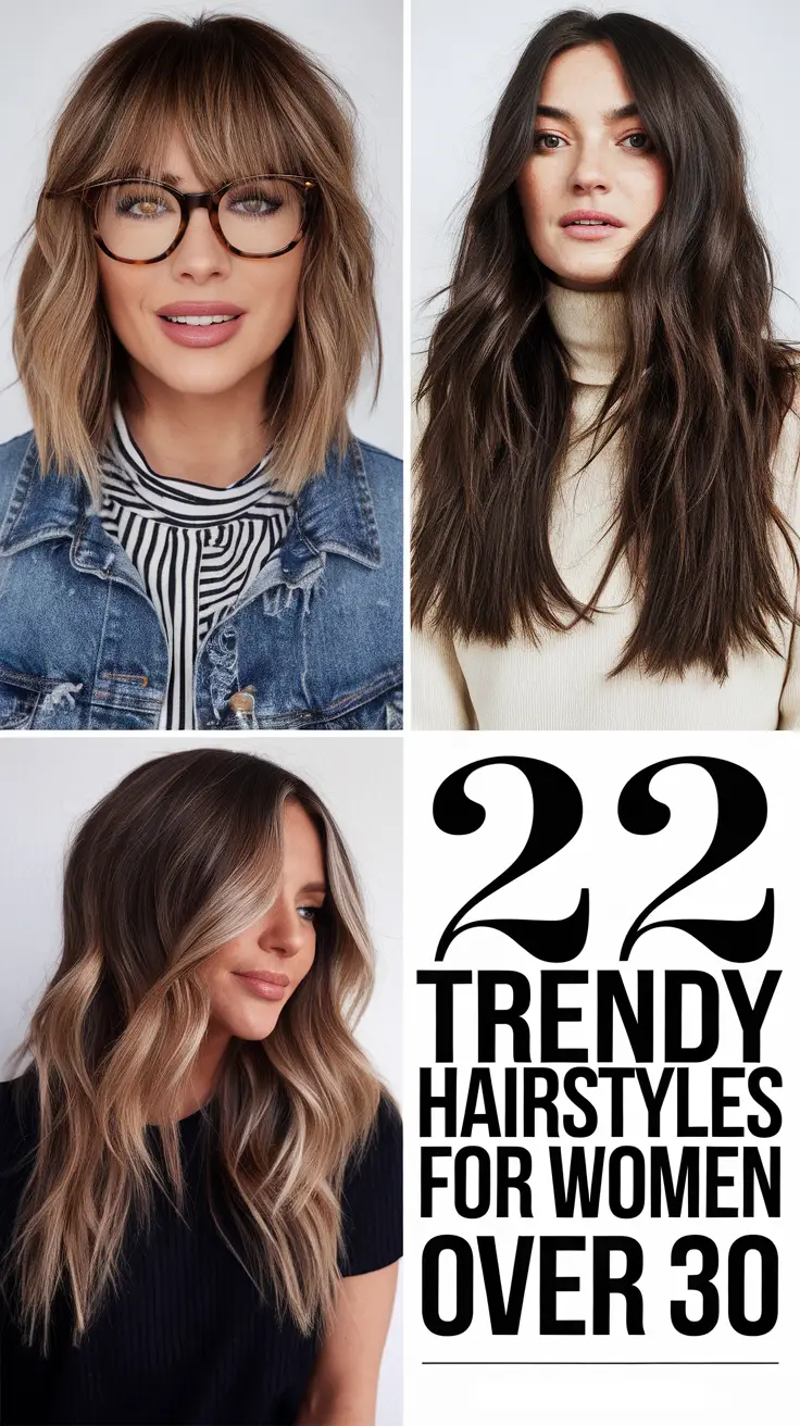 Trendy Hairstyles for Women Over 30 - 2025 | 22 Ideas for Short, Medium ...