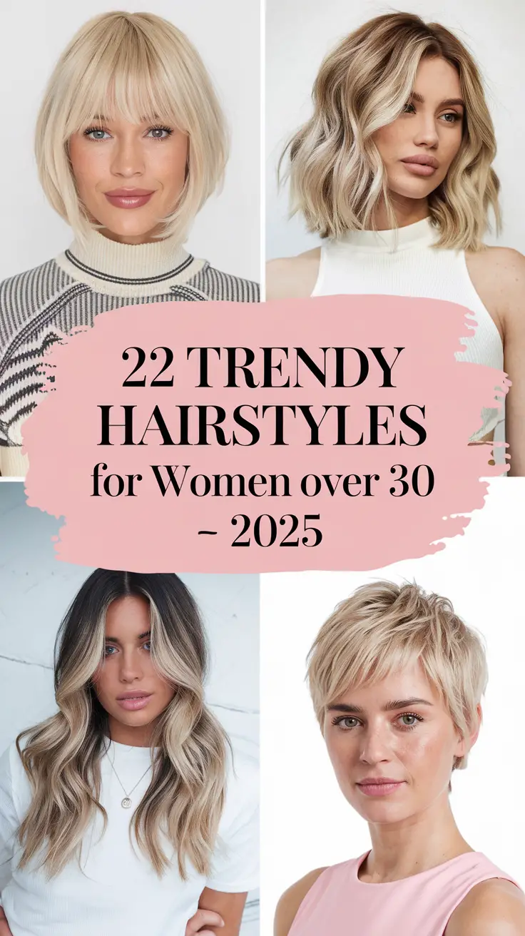 Trendy Hairstyles for Women Over 30 - 2025 | 22 Ideas for Short, Medium ...