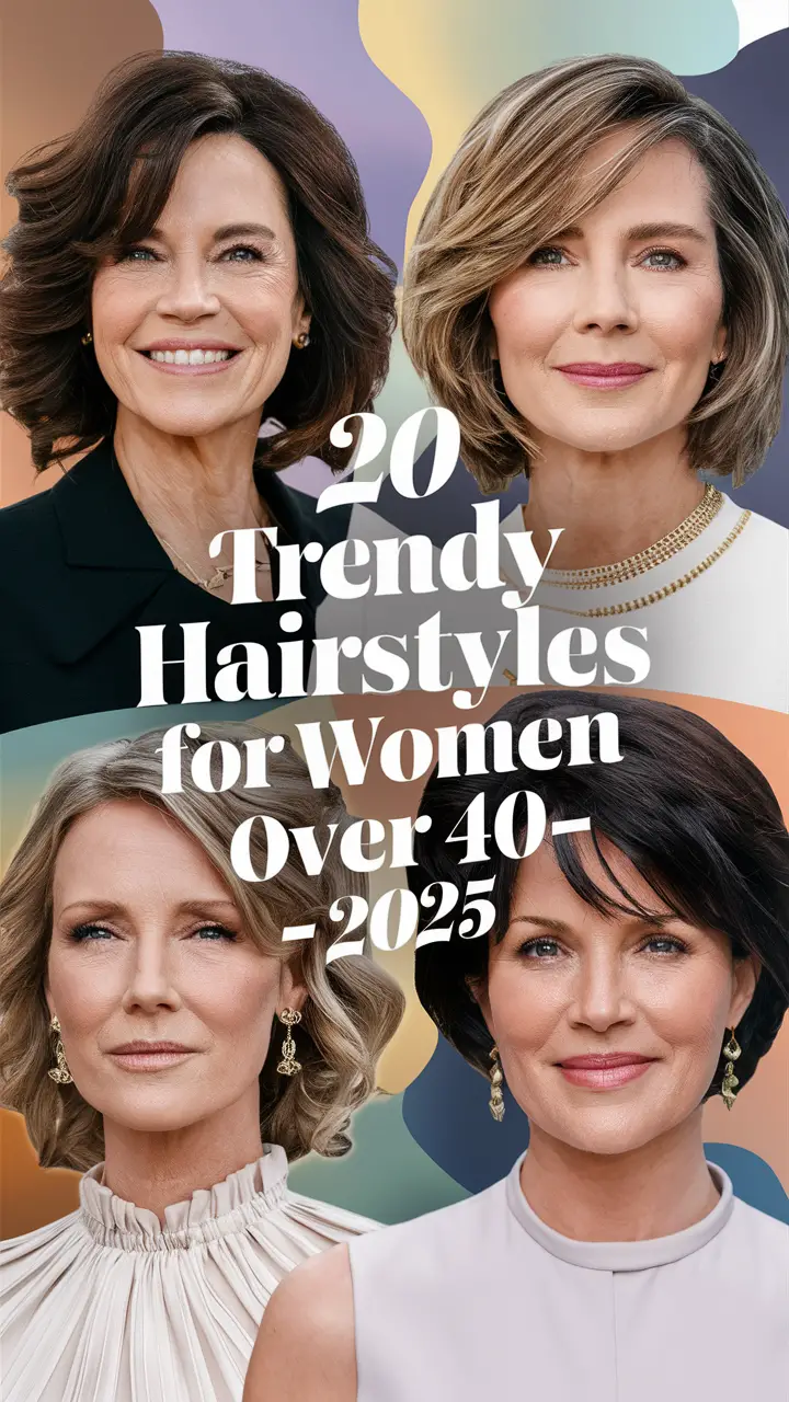 Trendy Hairstyles for Women Over 40 - 2025: 20 Flattering Ideas for ...