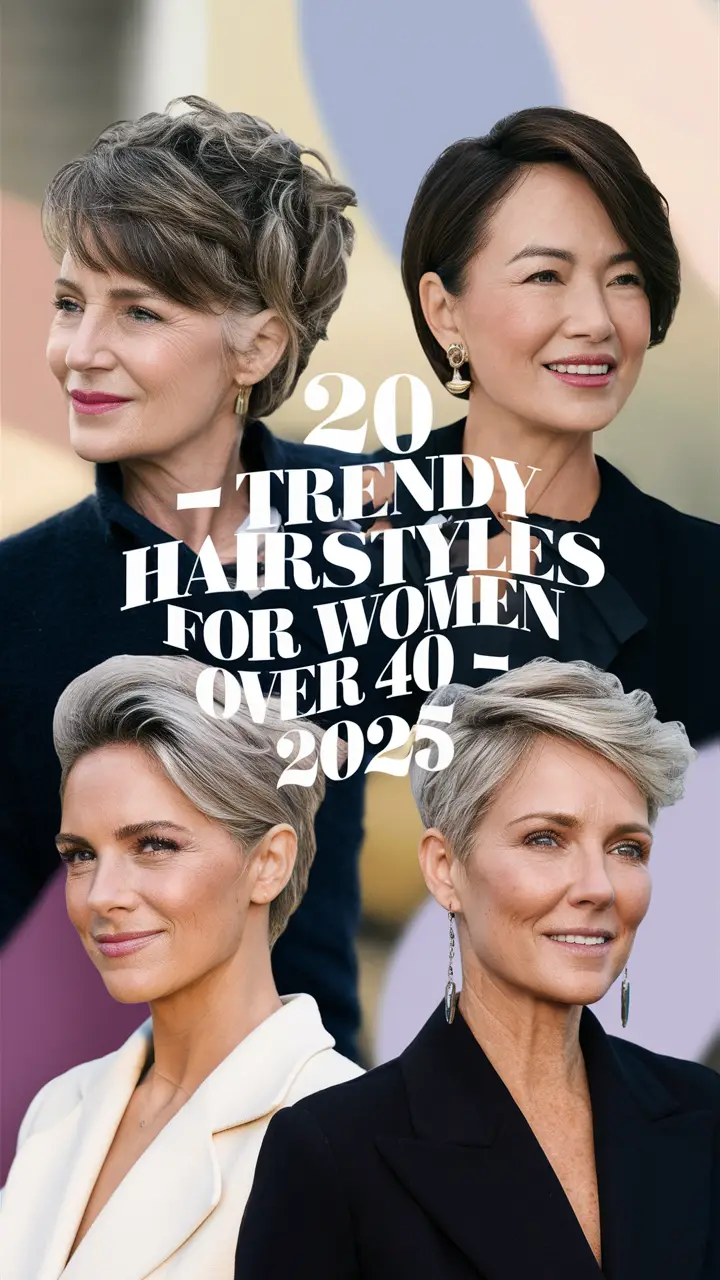 Trendy Hairstyles for Women Over 40 - 2025: 20 Flattering Ideas for ...