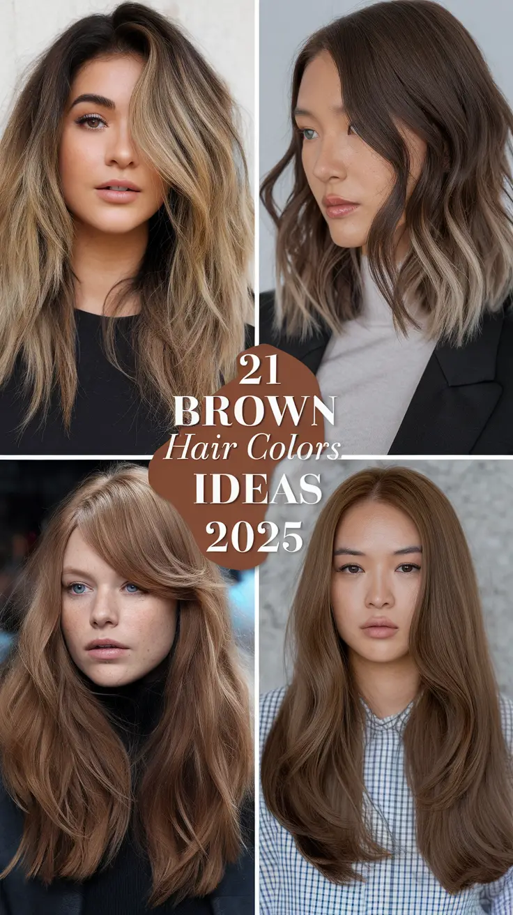 Brown Hair Colors Ideas 2025: 21 Stunning Trends from Medium Chocolate ...