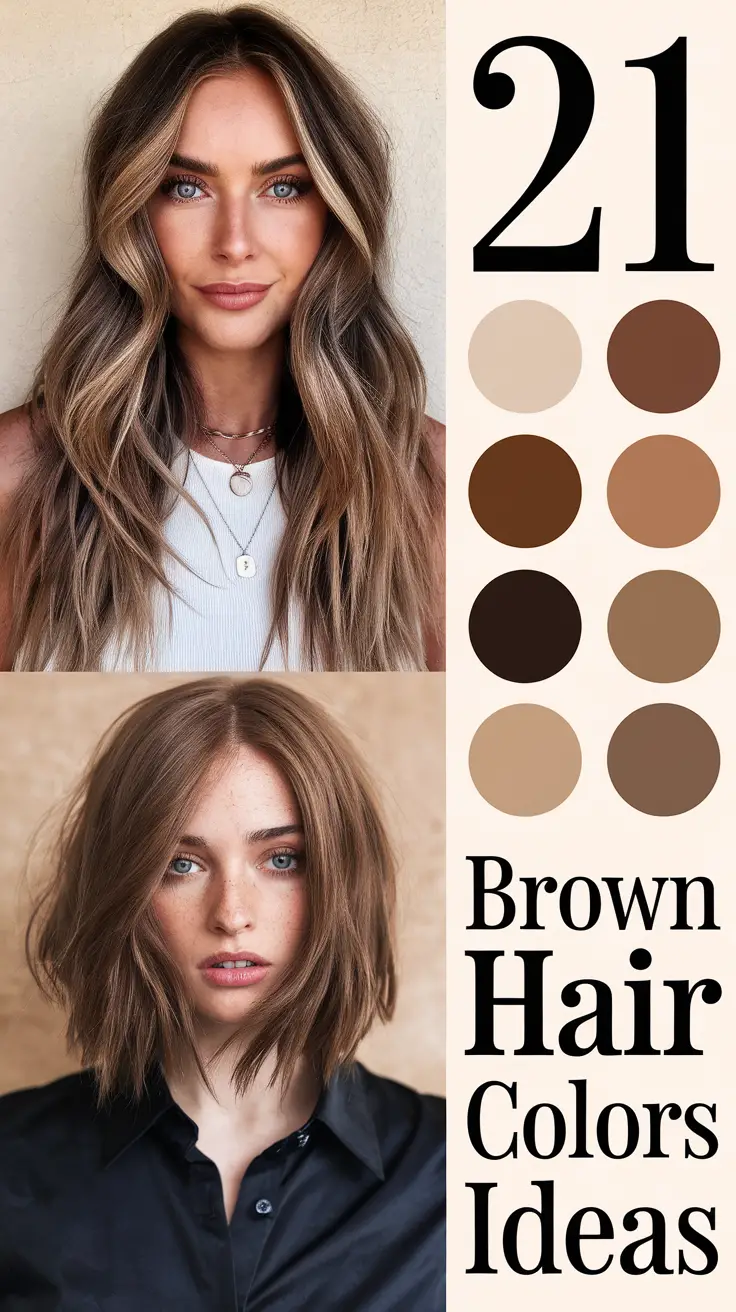 Brown Hair Colors Ideas 2025: 21 Stunning Trends from Medium Chocolate ...