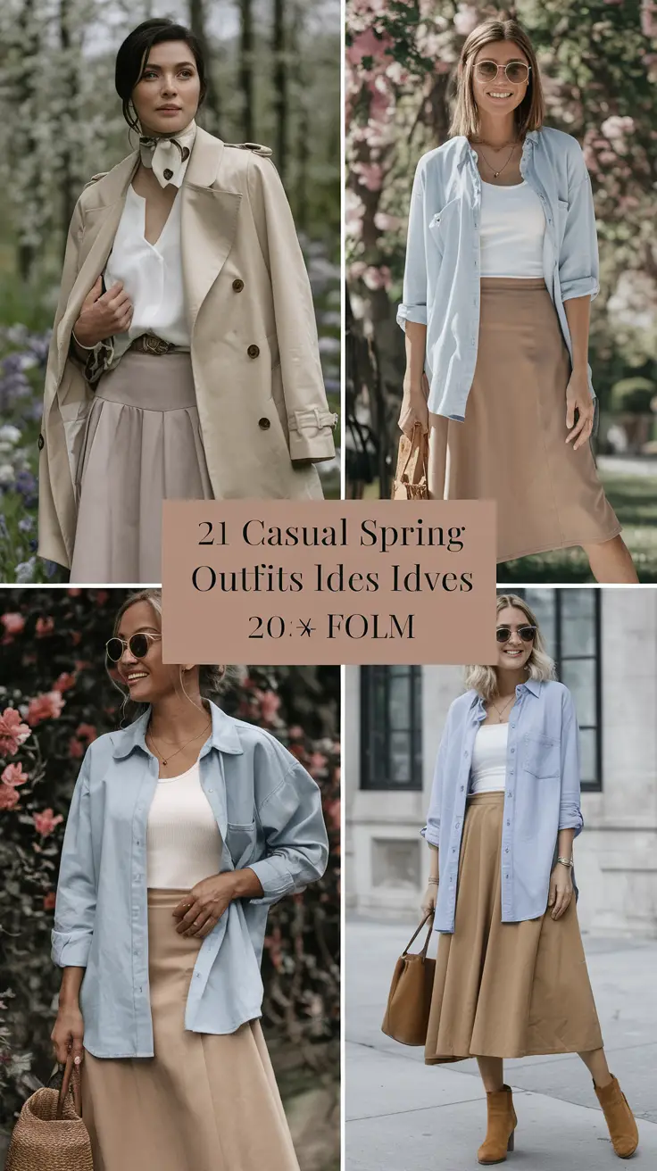 21 Casual Spring Outfits Ideas 2025 for Women: Smart, Cute, and ...