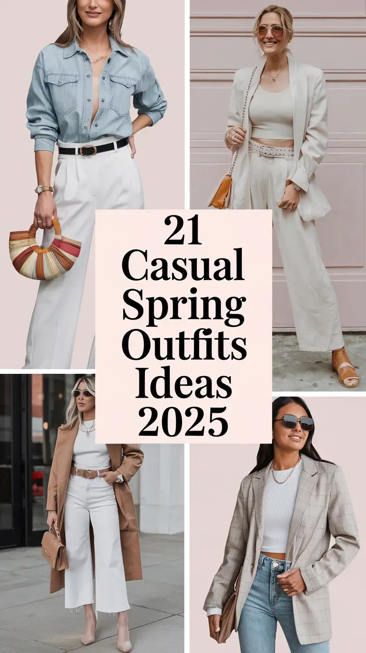 21 Casual Spring Outfits Ideas 2025 for Women: Smart, Cute, and ...