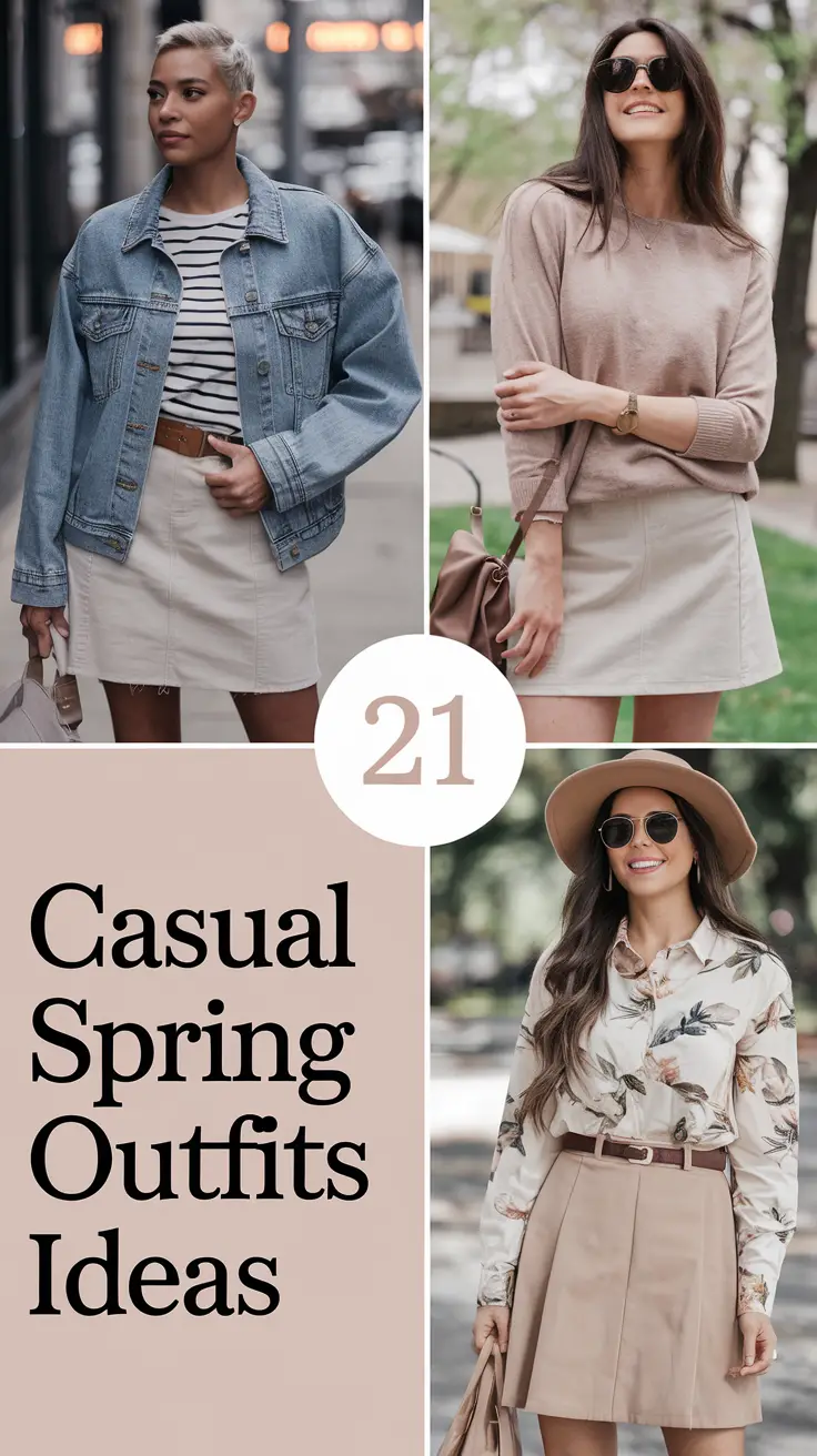 21 Casual Spring Outfits Ideas 2025 for Women: Smart, Cute, and ...