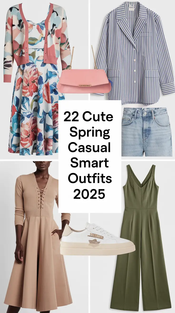 22 Cute Spring Casual Smart Outfits 2025 for Women: Classy Chic Ideas ...