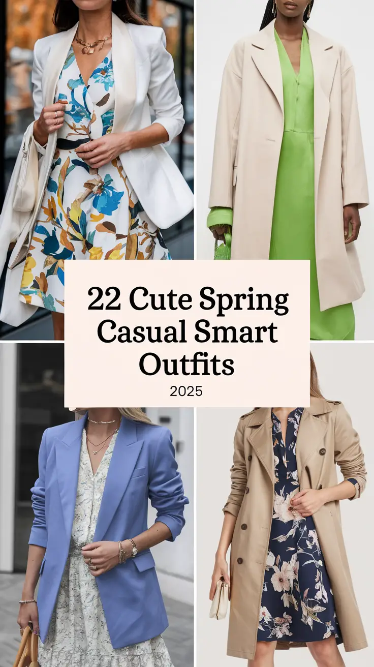 22 Cute Spring Casual Smart Outfits 2025 for Women: Classy Chic Ideas ...