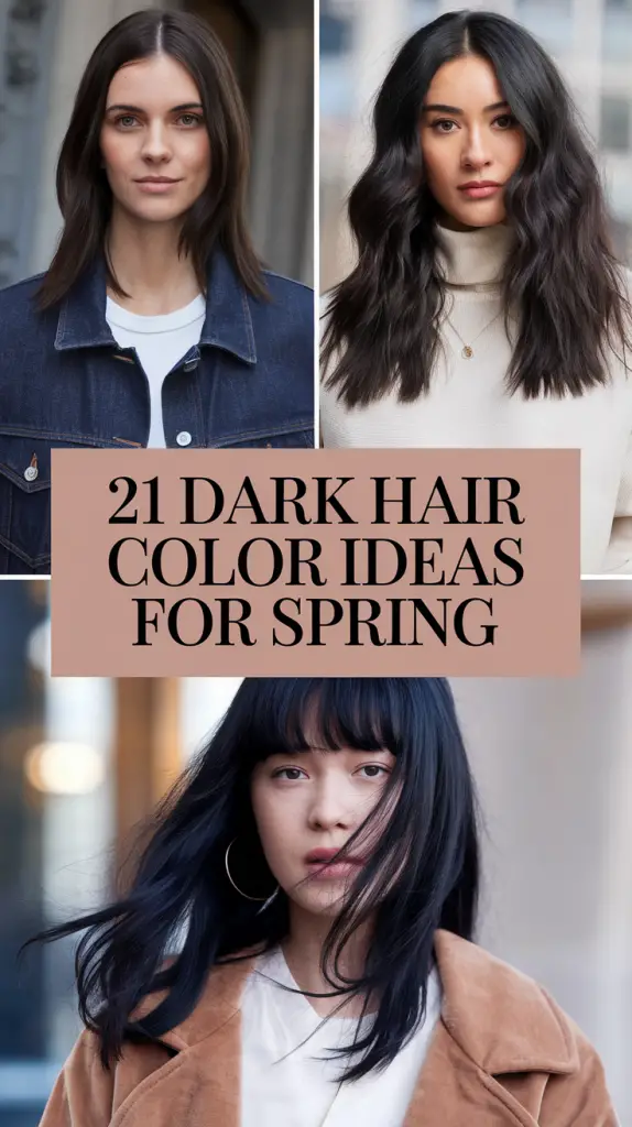 21 Dark Hair Color Ideas for Spring 2025: Brunettes, Balayage & Highlights