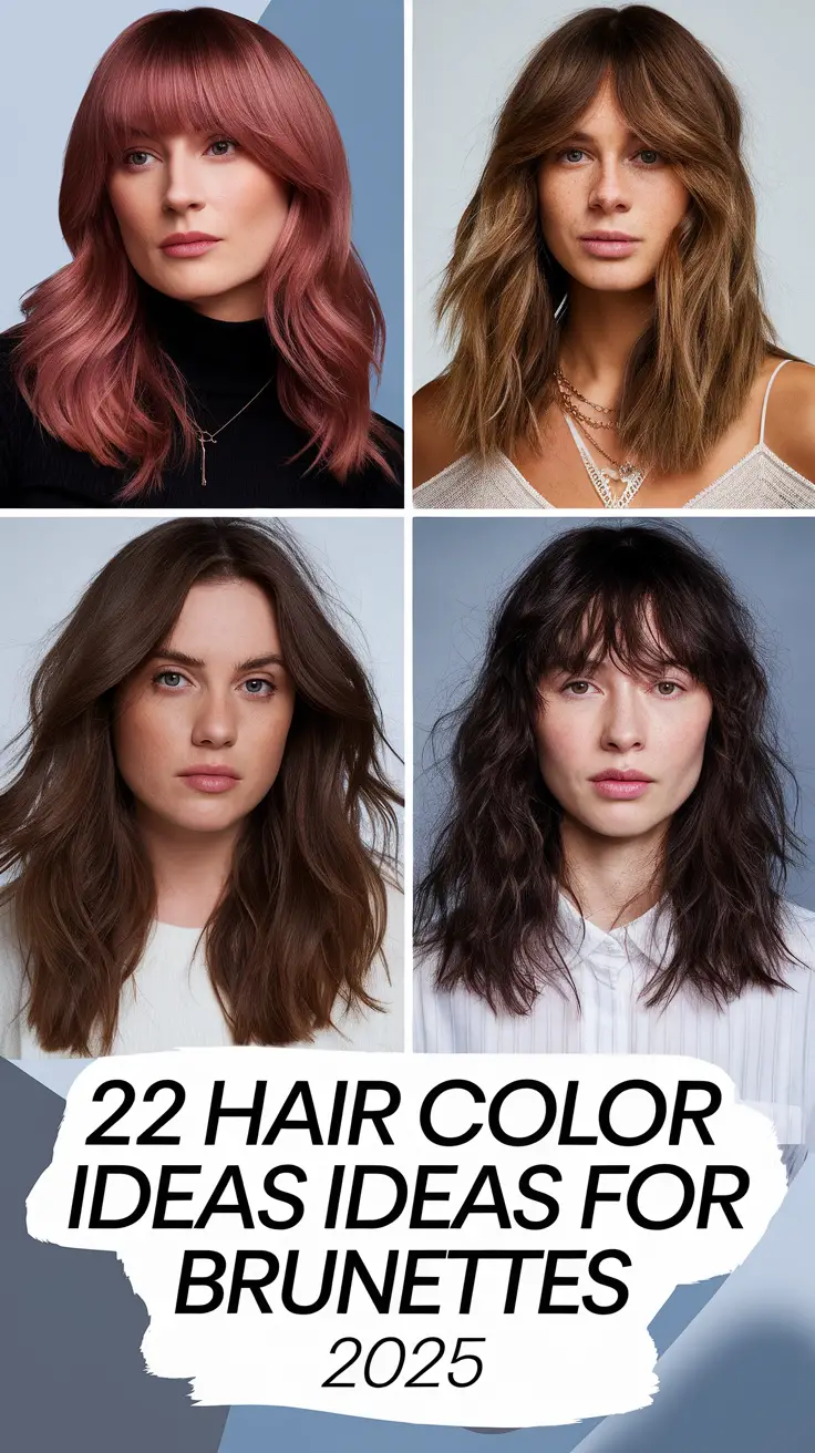 22 Unique Hair Color Ideas for Brunettes 2025: Fall Caramel Highlights ...