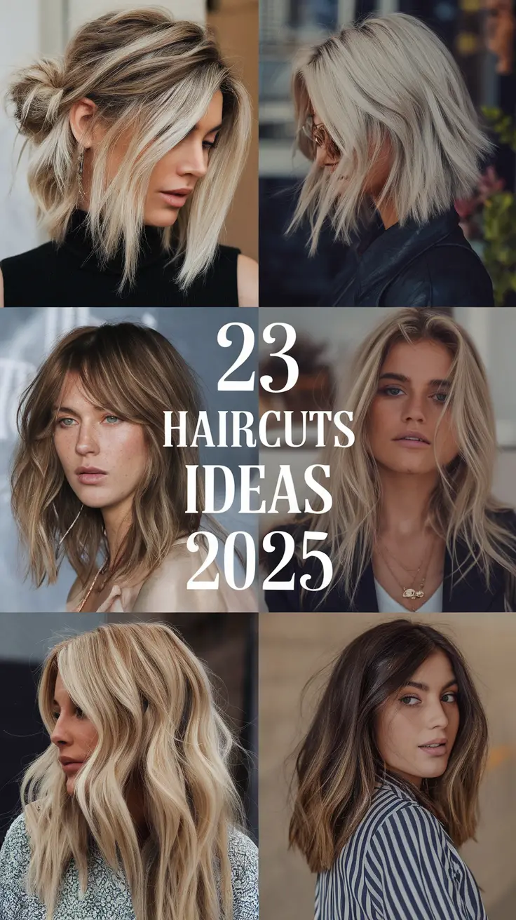 23 Haircuts Ideas 2025 for Women – Short, Long, Wavy, and More Styles