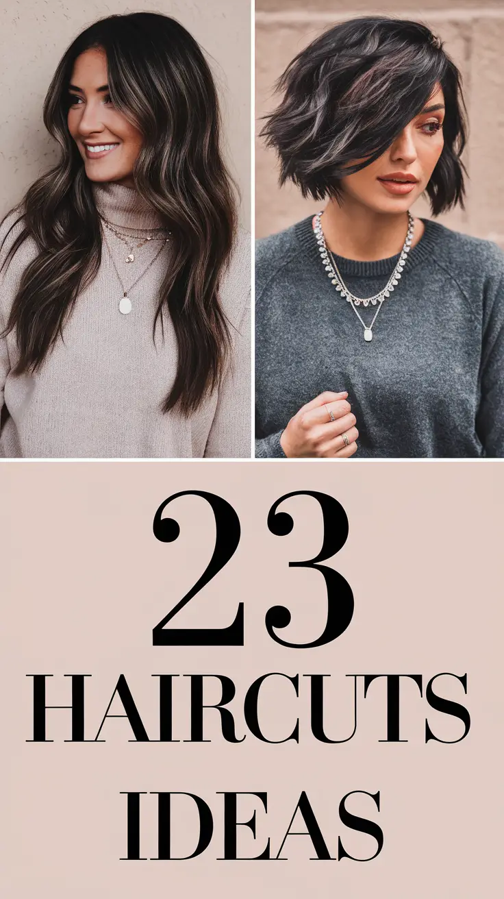 23 Haircuts Ideas 2025 for Women – Short, Long, Wavy, and More Styles