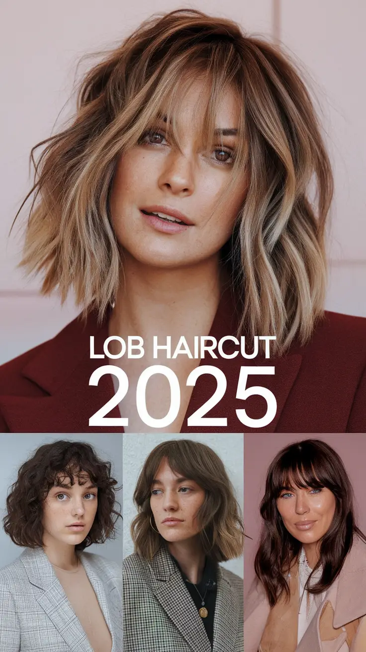Lob Haircut 2025: 22 Stunning Ideas for Bangs, Wavy, Straight & Curly Styles