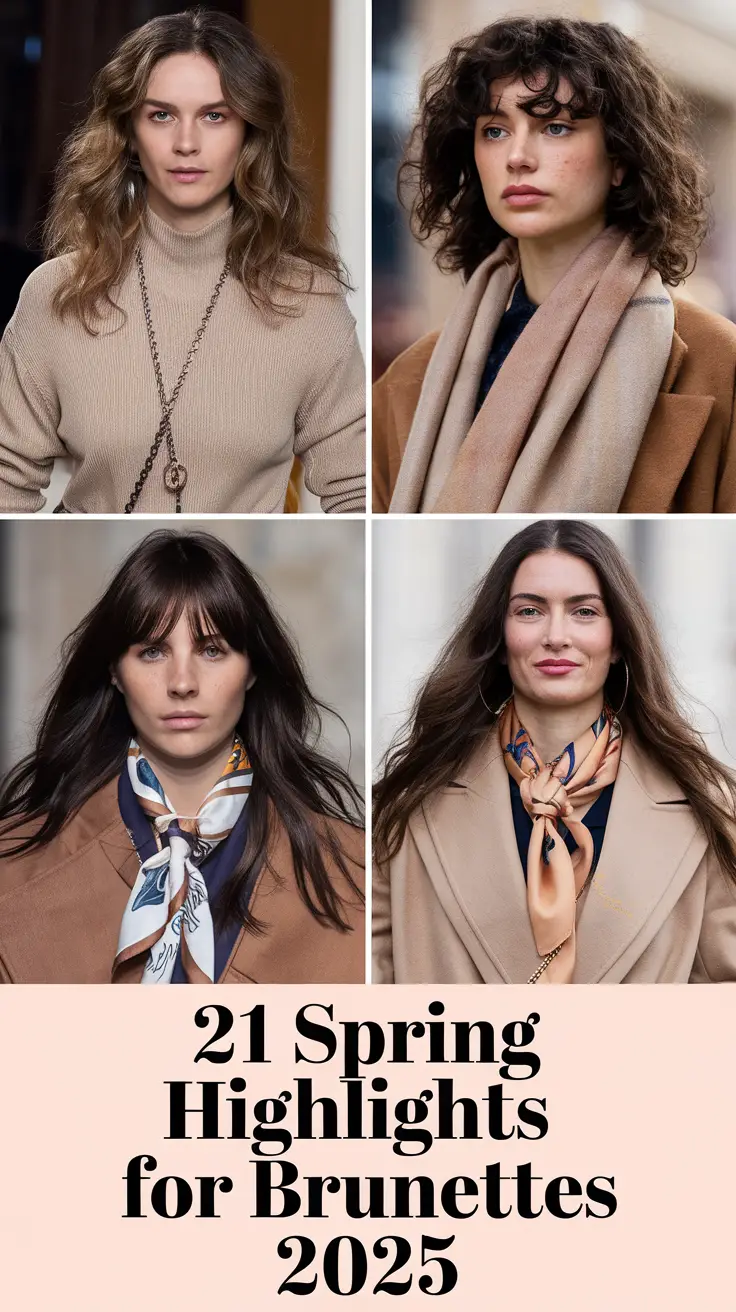 Spring Highlights for Brunettes 2025: 21 Stunning Hair Color Ideas for ...