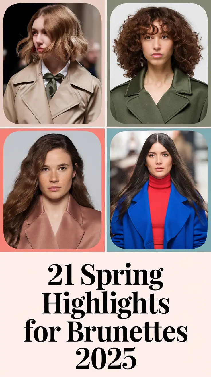Spring Highlights for Brunettes 2025: 21 Stunning Hair Color Ideas for ...
