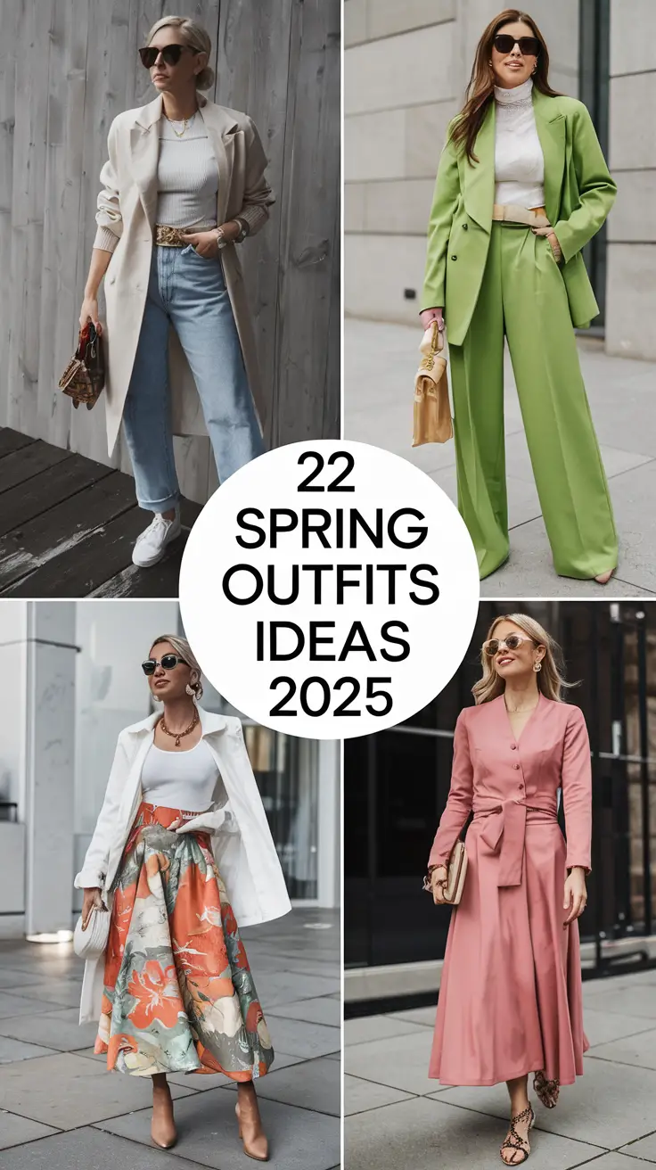 22 Trendy Spring Outfits Ideas 2025 for Women – Casual, Aesthetic, and ...