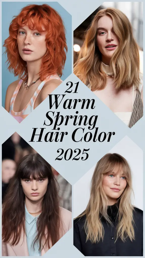 21 Best Warm Spring Hair Color 2025 Ideas – Blonde, Brown, Strawberry ...