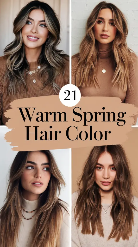 21 Best Warm Spring Hair Color 2025 Ideas – Blonde, Brown, Strawberry ...