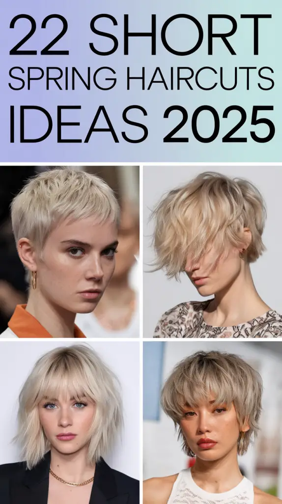 22 Short Spring Haircuts Ideas 2025 for Women – Layers, Bangs & More