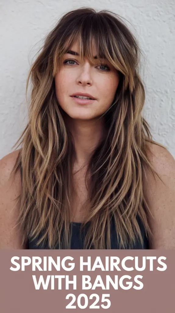 22 Spring Haircuts with Bangs 2025: Cute, Wavy, Short & Medium-Length Ideas