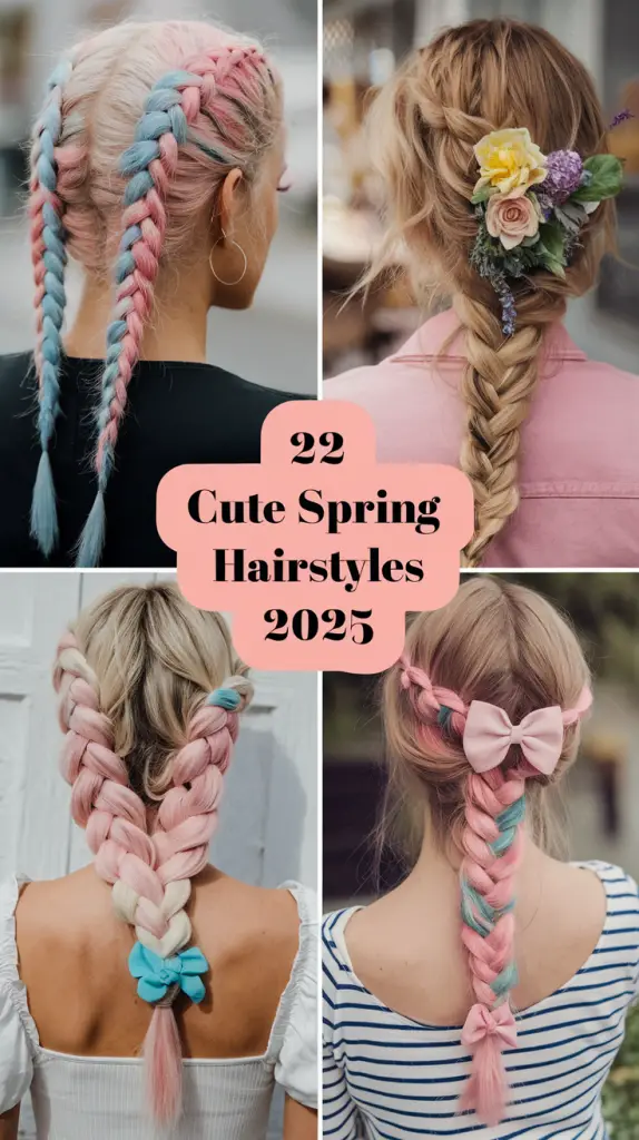 22 Cute Spring Hairstyles 2025 – Short, Curly, Long, Medium Hair & Easy ...