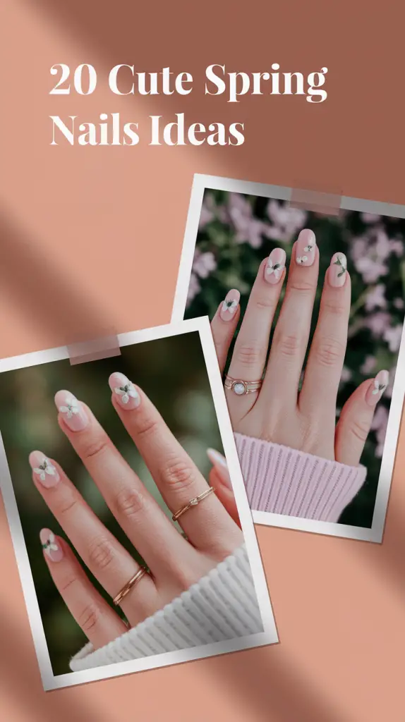 20 Cute Spring Nails Ideas 2025 – Trendy Designs, Pastel, Ombre, French ...