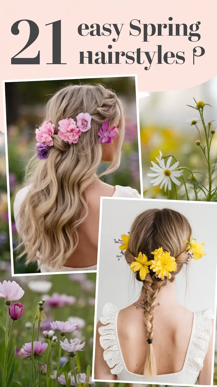 21 Easy Spring Hairstyles 2025 – Simple & Trendy Ideas for Short ...
