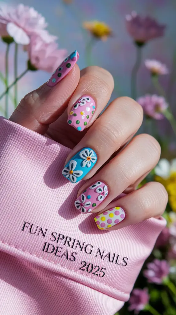20 Fun Spring Nails Ideas 2025 – Cute & Trendy Designs in Pink, Red ...